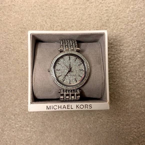 Michael Kors | Accessories | Silver Michael Kors Womens Darci Watch The ...
